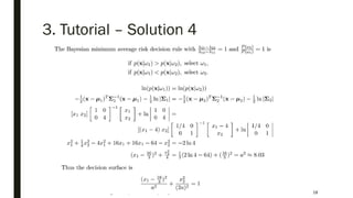 Pattern recognition Tutorial 2 | PDF
