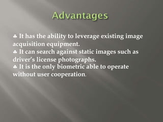 Pattern recognition 3d face recognition | PPTX