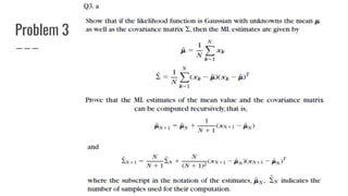 Pattern recognition 4 - MLE | PPT