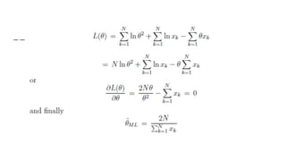 Pattern recognition 4 - MLE | PPT