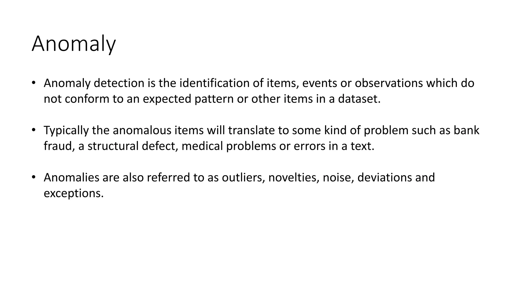 Pattern recognition at scale anomaly detection in banking on stream ...