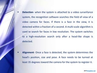 Pattern recognition facial recognition | PPTX