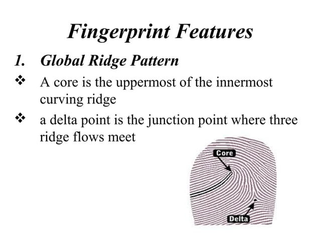 Pattern recognition fingerprints | PPT | Photo Editing Software ...