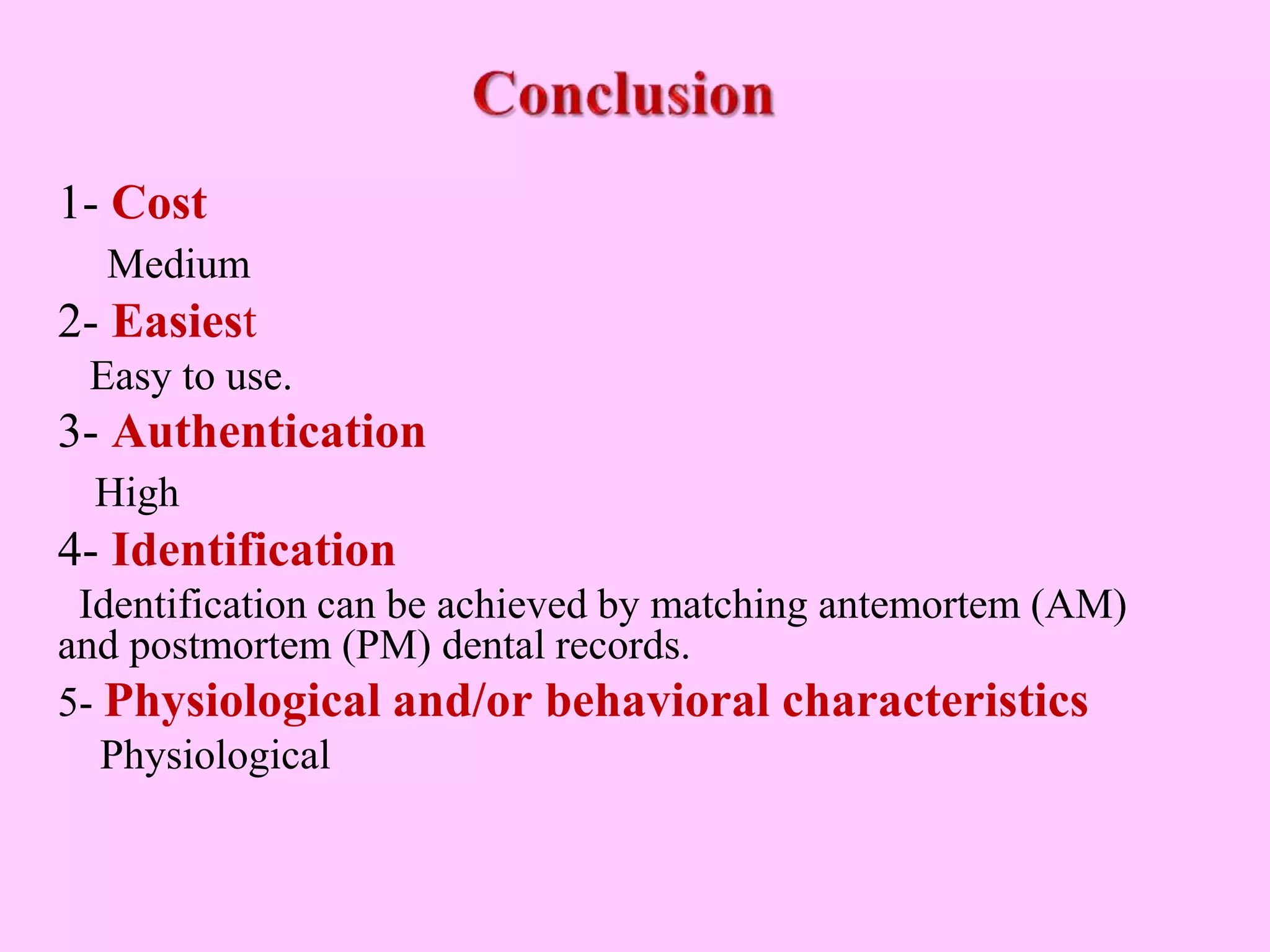 Pattern recognition forensic dental identification | PPTX