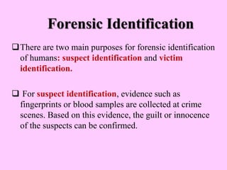 Pattern recognition forensic dental identification | PPT