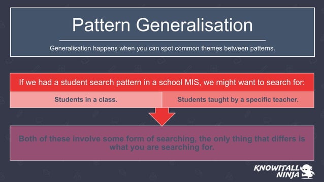 Pattern Recognition Generalisation Abstractionpptx Technology