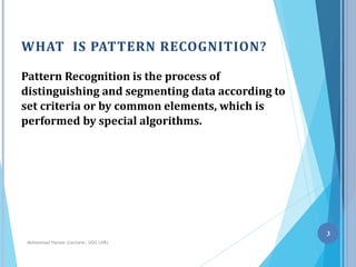 Introduction to Pattern recognition | PPT
