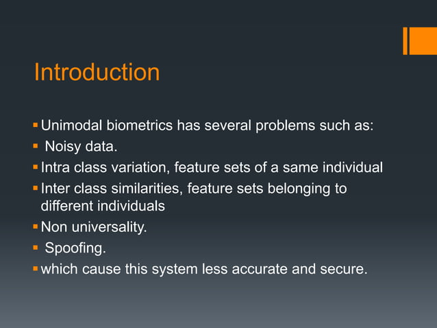 Pattern recognition multi biometrics using face and ear | PPTX