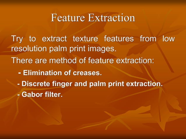 Pattern recognition palm print authentication system | PPTX | Operating Systems | Computer ...