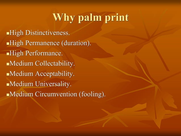 Pattern Recognition Palm Print Authentication System Pptx Operating Systems Computer