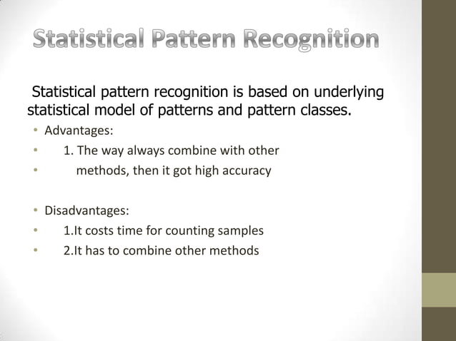Artificial intelligence Pattern recognition system | PPTX | Artificial Intelligence | Technology ...