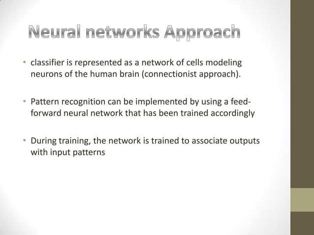 Artificial intelligence Pattern recognition system | PPTX | Artificial ...
