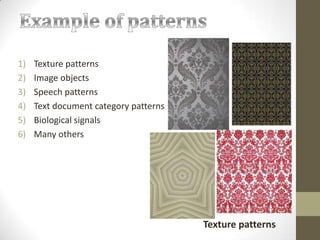 Artificial intelligence Pattern recognition system | PPTX