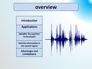 Pattern recognition voice biometrics | PPTX