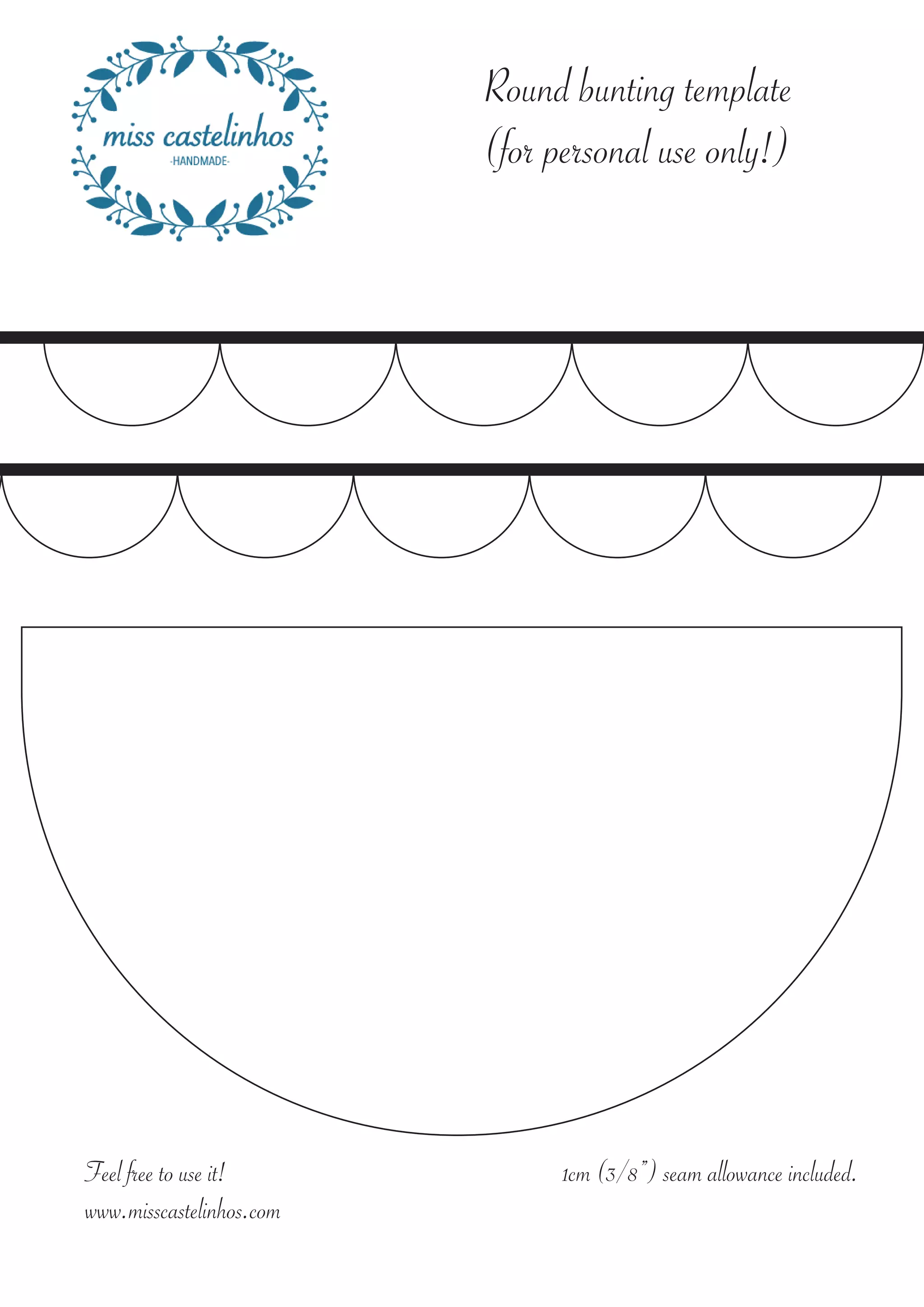 Pattern round bunting | PDF