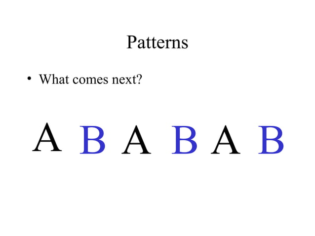 Patterns | PPT