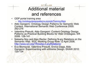Valentina Presutti - Ontology Design Patterns: an introduction | PDF