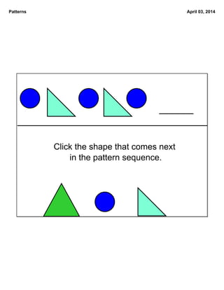 Patterns | PDF | Technology & Computing