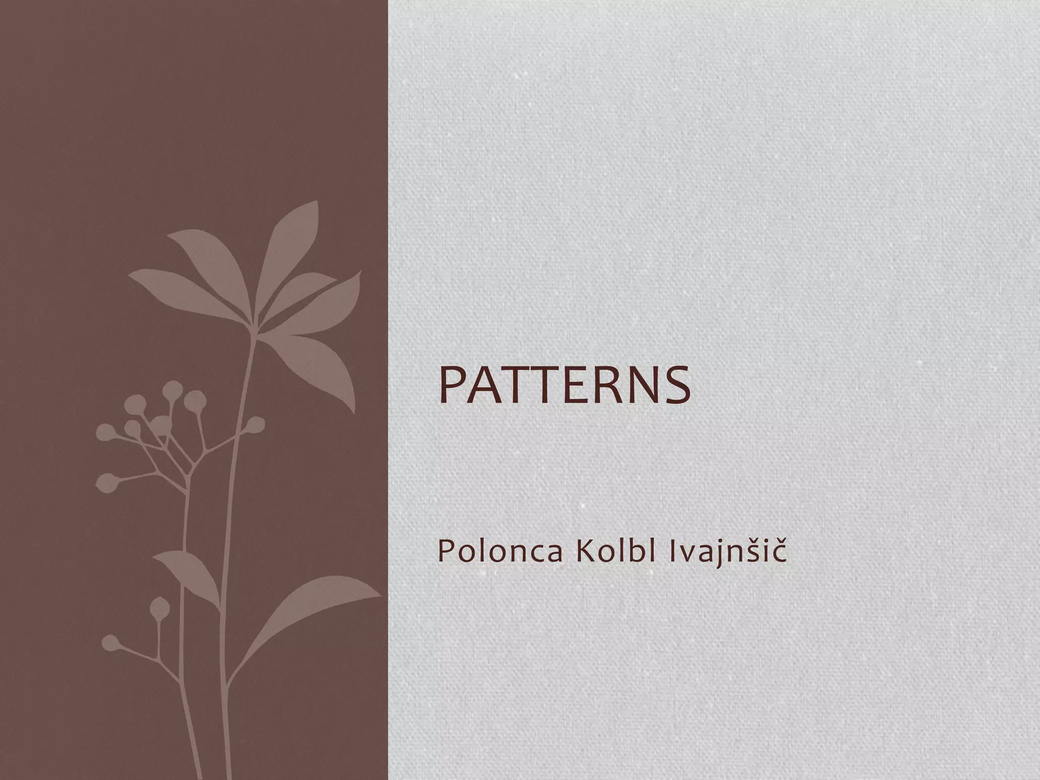 Patterns | PPT