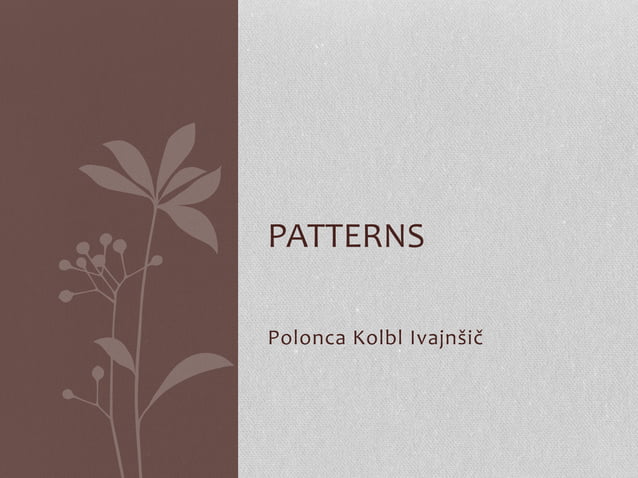 Patterns | PPT