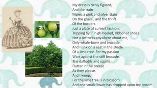 Patterns by Amy Lowell | PPT