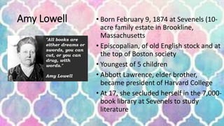 Patterns by Amy Lowell | PPTX | Gardening | Home & Garden