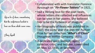 Patterns by Amy Lowell | PPTX | Gardening | Home & Garden