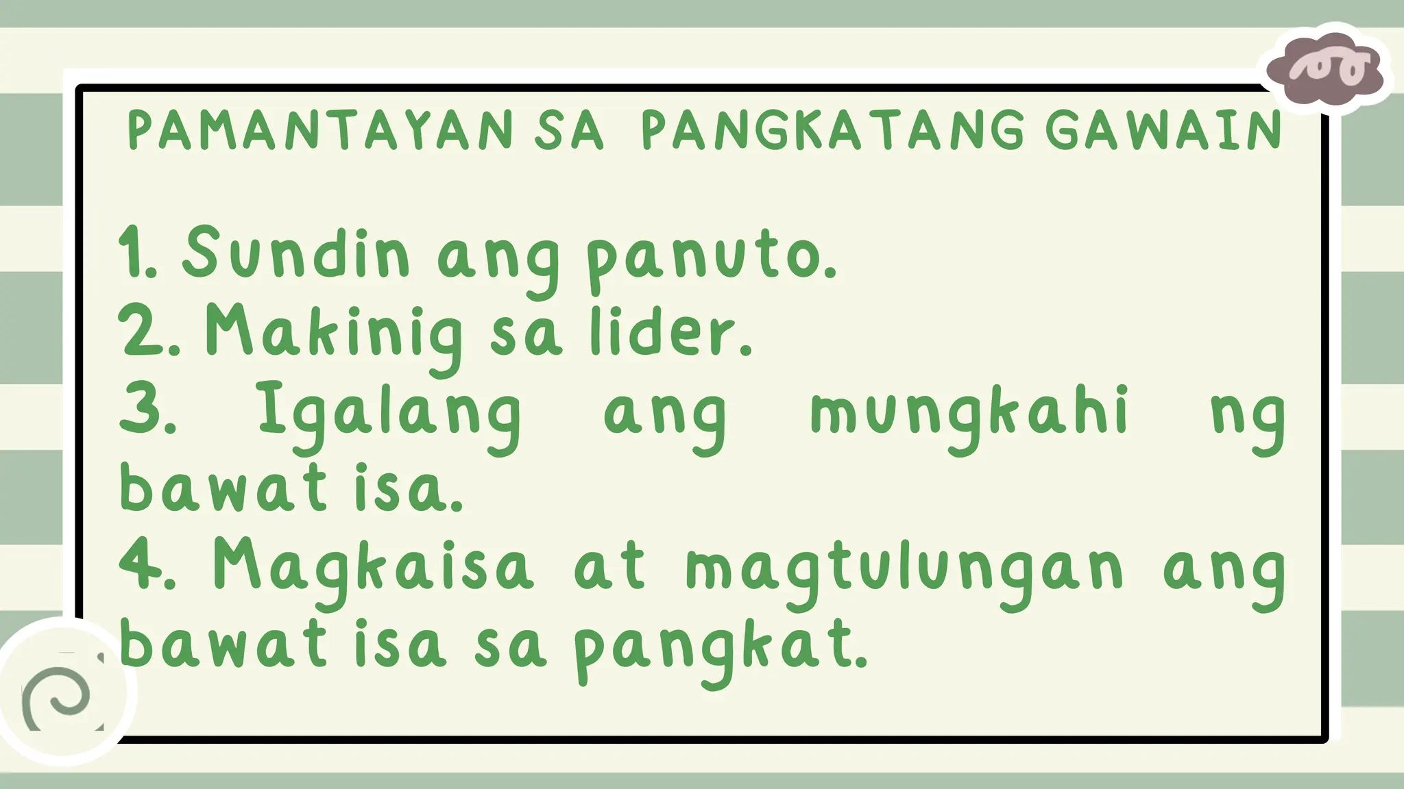Determines the missing term/s in a given continuous pattern using one attribute (letters ...