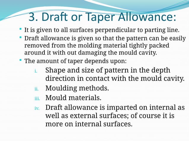 Patterns types and allowance in manufacturing processes.pptx ...