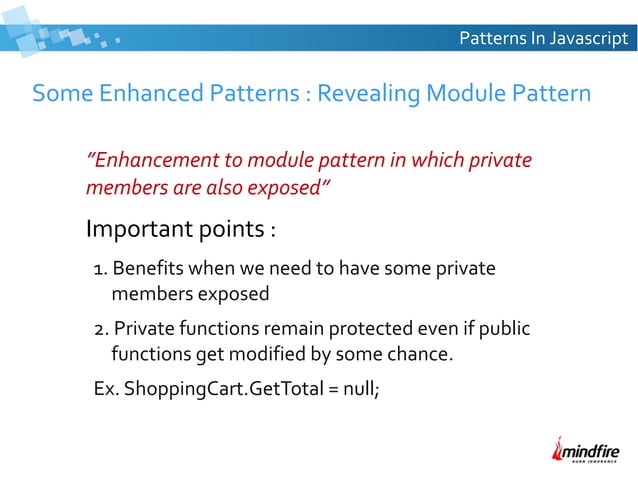 Patterns In-Javascript | PPT