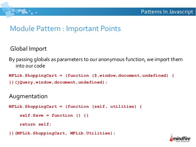 Patterns In-Javascript