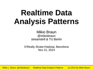Realtime Data Analysis Patterns | PDF | Databases | Computer Software and Applications