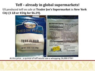 Patterns and determinants of teff consumption in ethiopia | PPTX ...