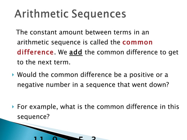 Patterns and sequences