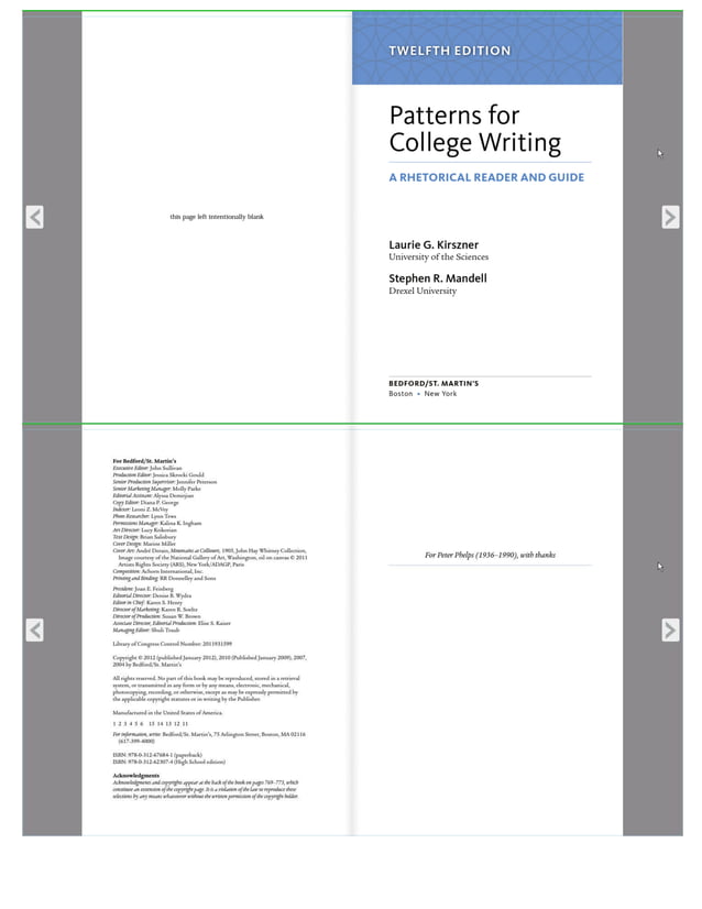 Patterns for College Writing (Part 1) | PDF | Mental Health | Diseases ...