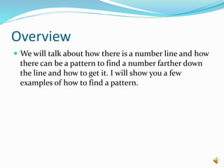 Patterns in a number line | PPTX