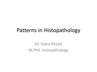 Histopathological Patterns | PPTX