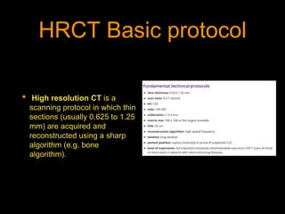 Patterns in HRCT chest | PPTX