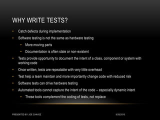 Patterns in Testing | PPT