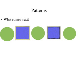 Patterns (math) | PPT