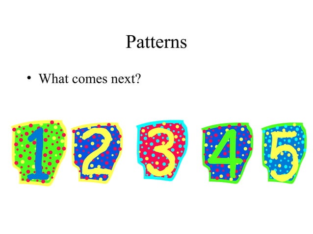 Patterns (math) | PPT