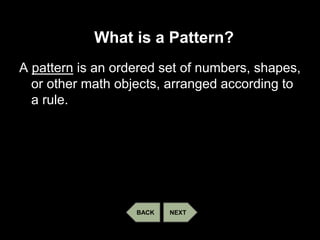 number patterns and geometric | PPSX