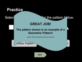 Patterns number and geometric | PPSX