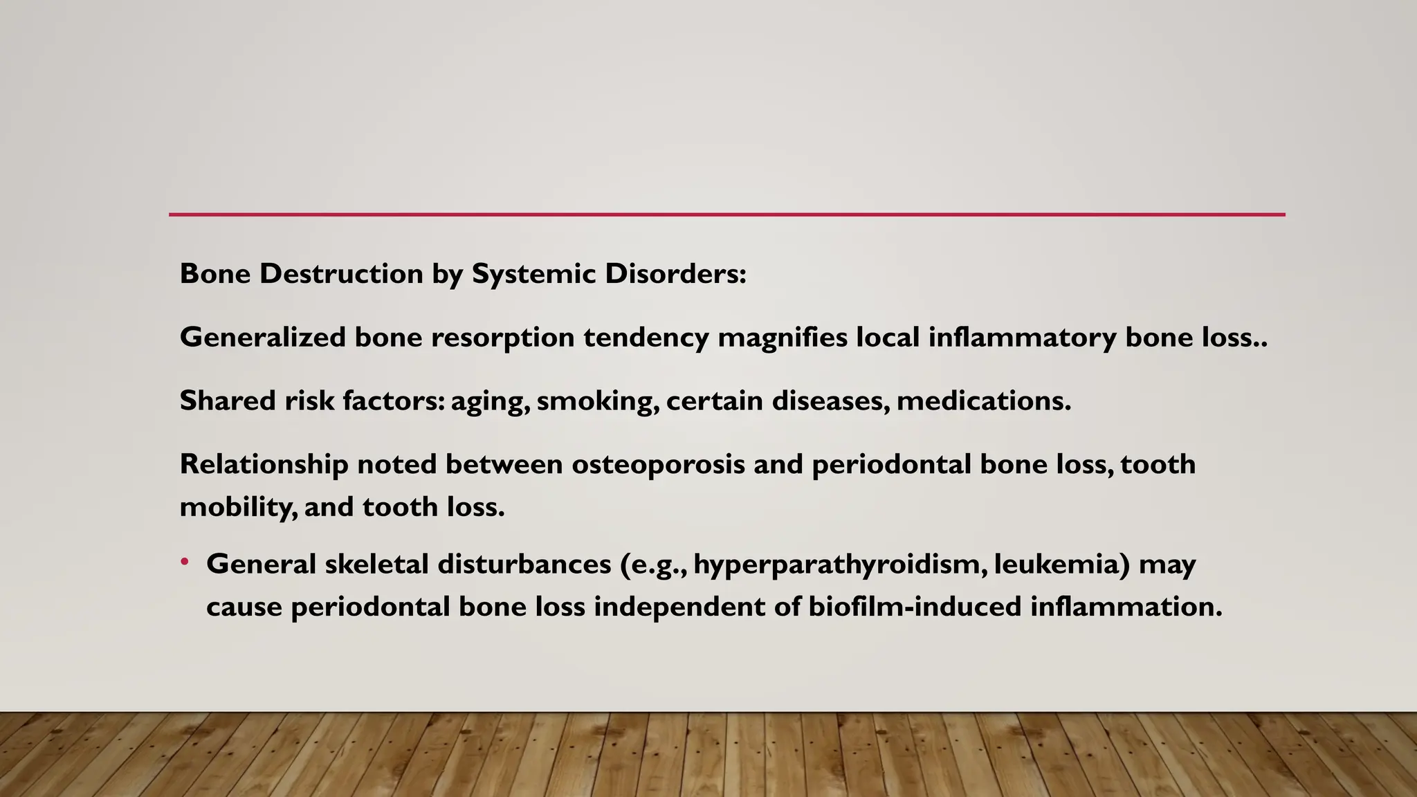 Patterns of bone loss in periodontal diseases | PPTX