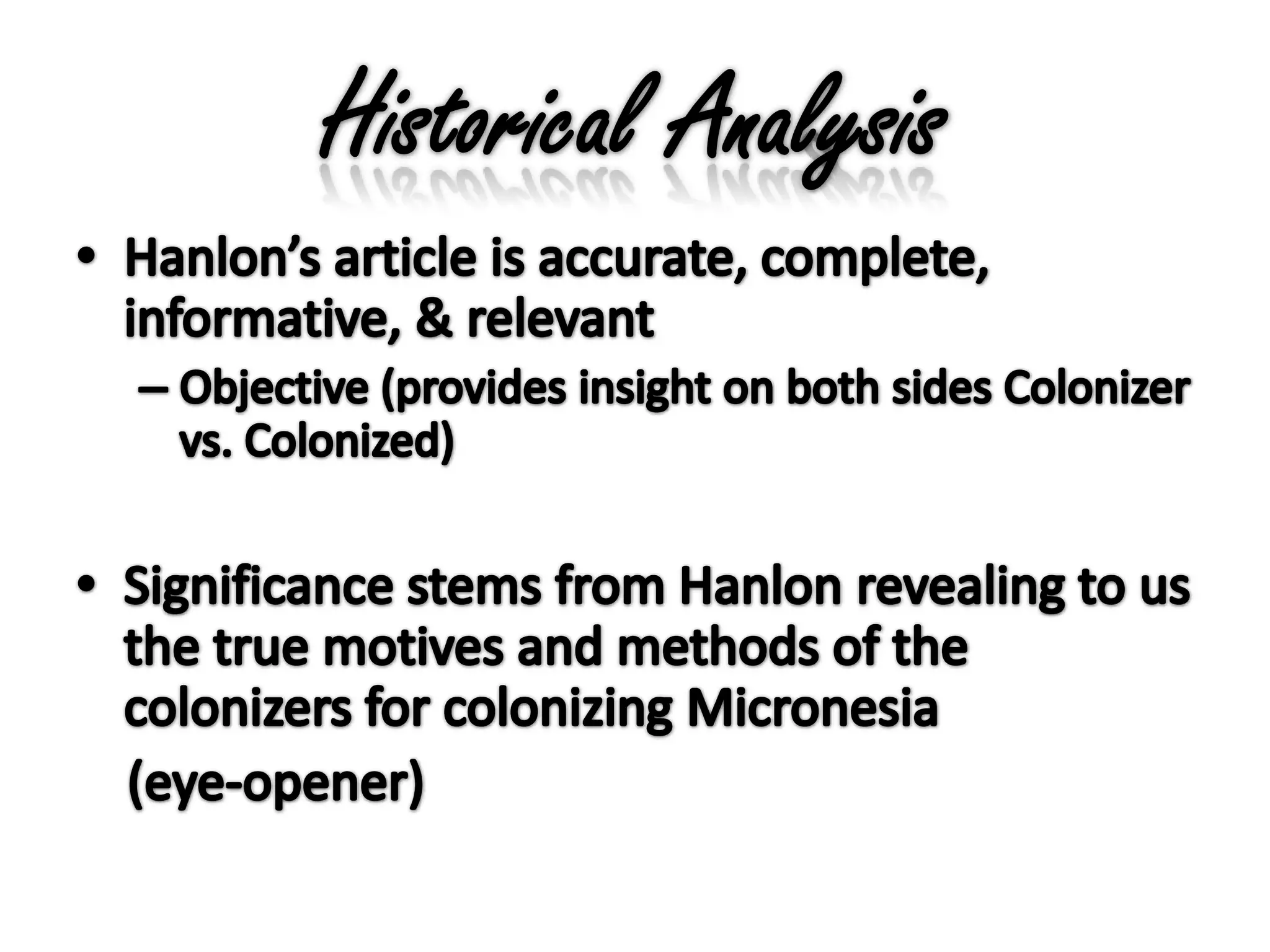 Patterns Of Colonial Rule In Micronesia | PPTX