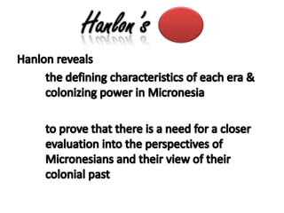 Patterns Of Colonial Rule In Micronesia | PPTX