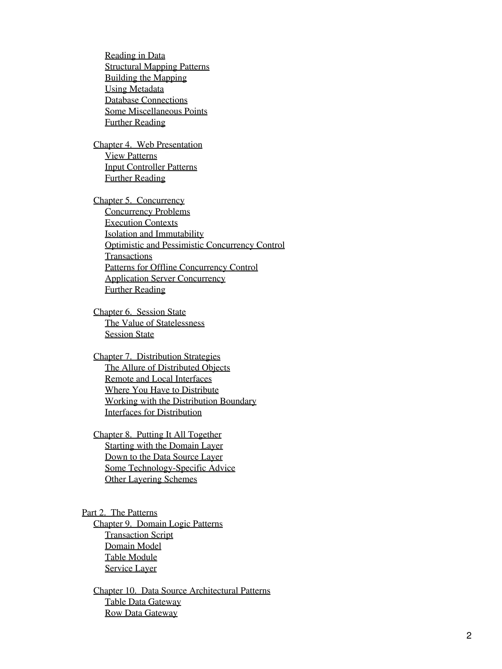 Patterns Of Enterprise Application Architecture Pdf Databases Computer Software And