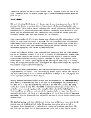 Patterns of enterprise application architecture_VN_Drapt | PDF