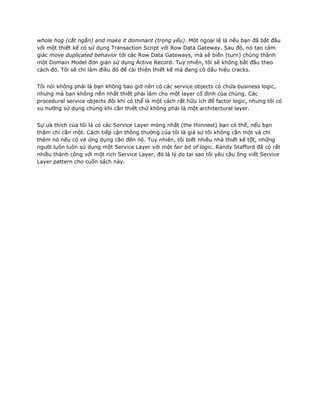 Patterns of enterprise application architecture_VN_Drapt | PDF