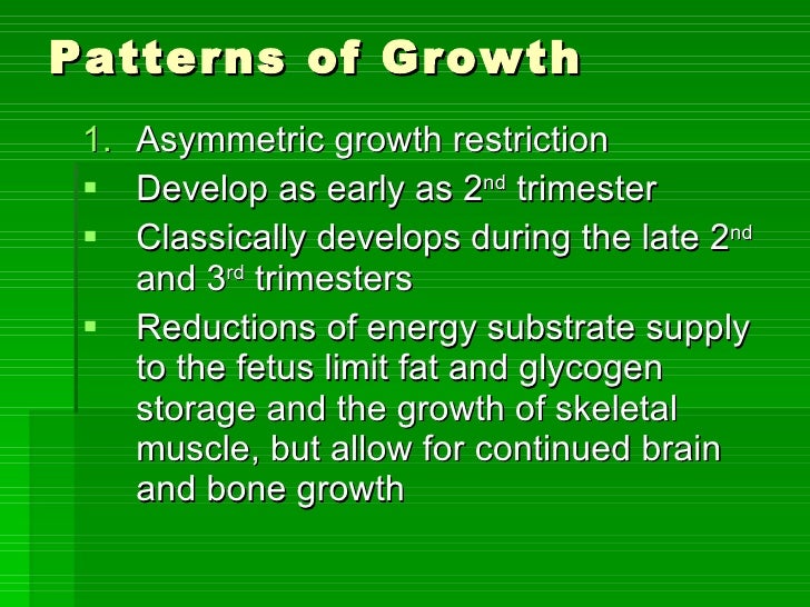 Patterns Of Growth